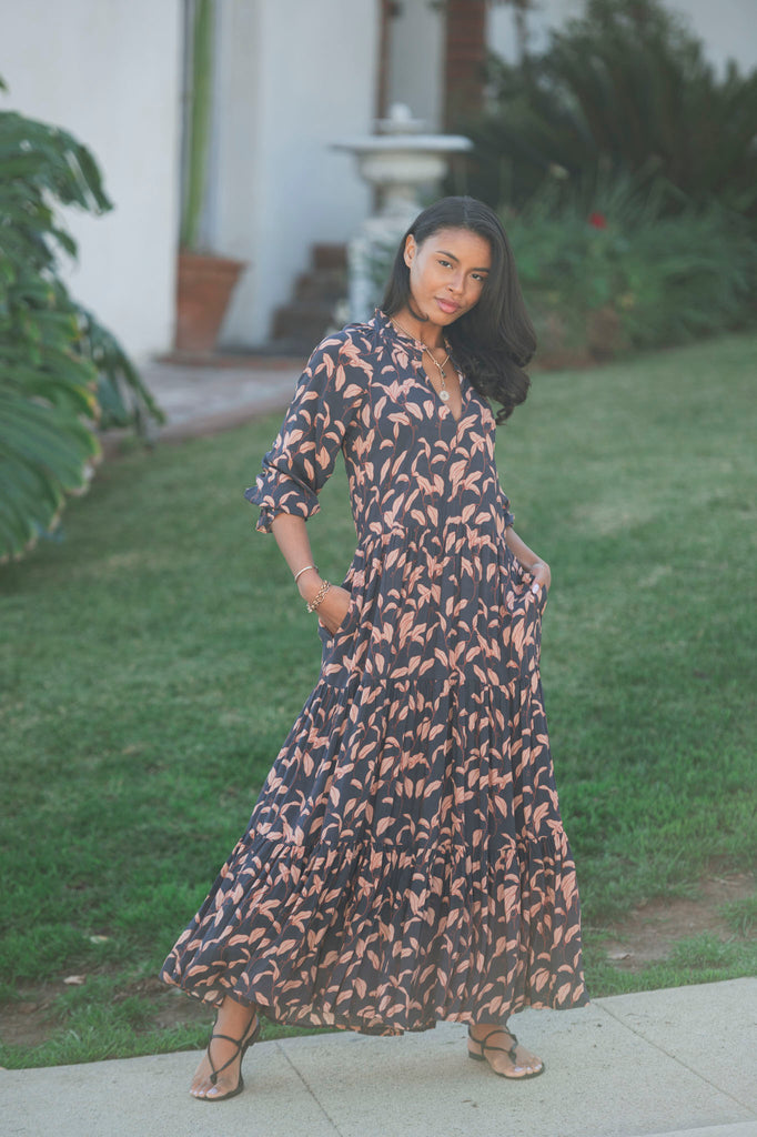 SIENNA MAXI IN FOREST PRINT – roma